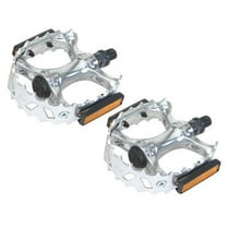 Double Square Round Twisted Pedals 1/2" Chrome. Bike pedals, bicycle ...