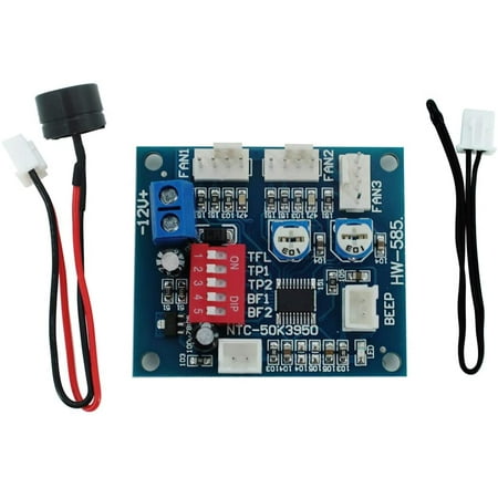 DC 12V 5A PWM 4 Wires PC CPU Fan Thermostat Automatic Temperature ...