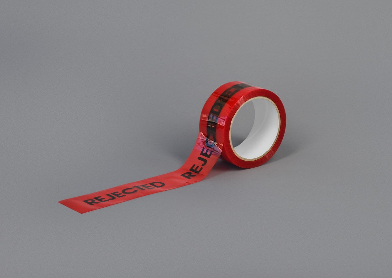 3M 371 Printed Red Carton Sealing Tape - 2 in. x 55 yds. Adhesive Tape ...