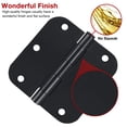 3.5 Inch Rounded Interior Door Hinges Matte Black No Squeak 24 Pack ...
