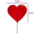 Melville Candy Valentine's Cherry Flavored Giant Heart Shaped Lollipop ...