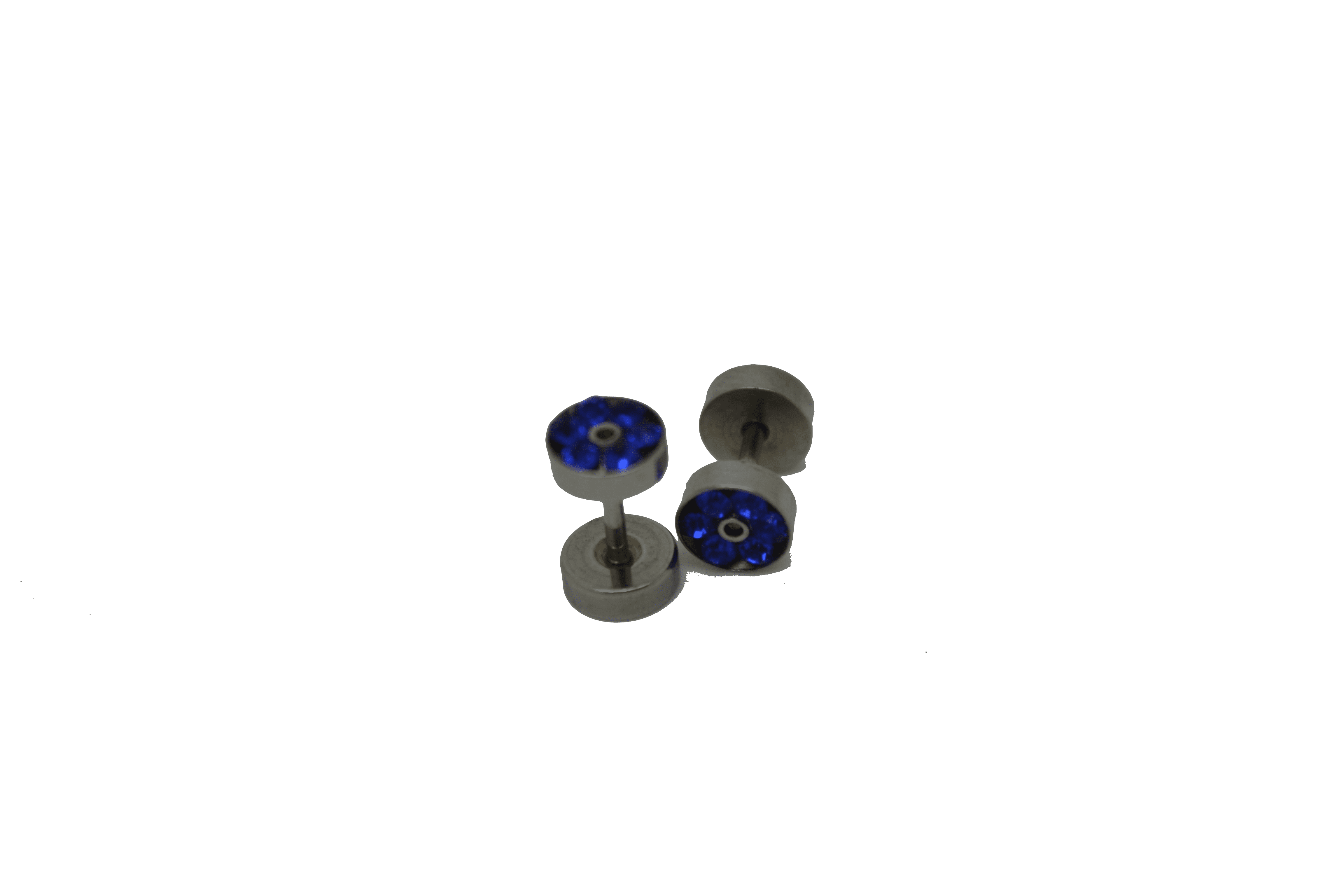 Royal Blue Faux Crystal Plug (Blue (2) Pieces) - Walmart.com