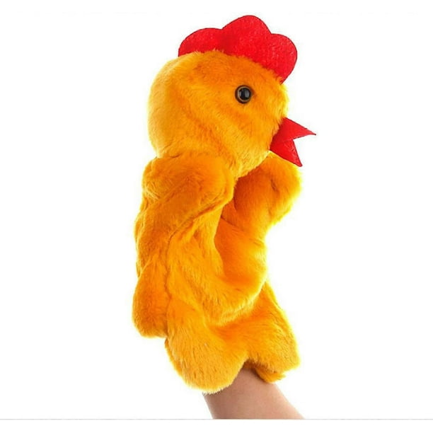 Hen hand puppet chicken plush animal for imaginative pretend play ...