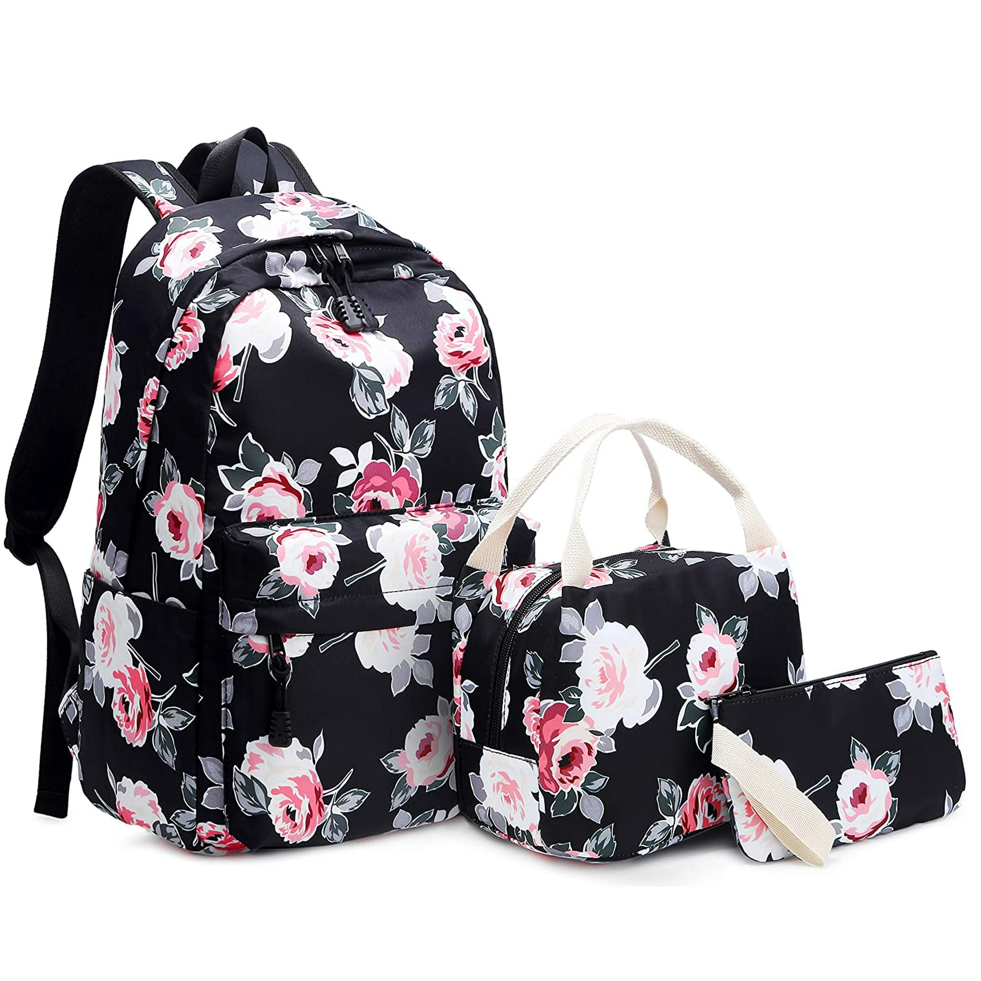 Click here for Bamaia Girls Backpack Set Flowers School Backpack... prices