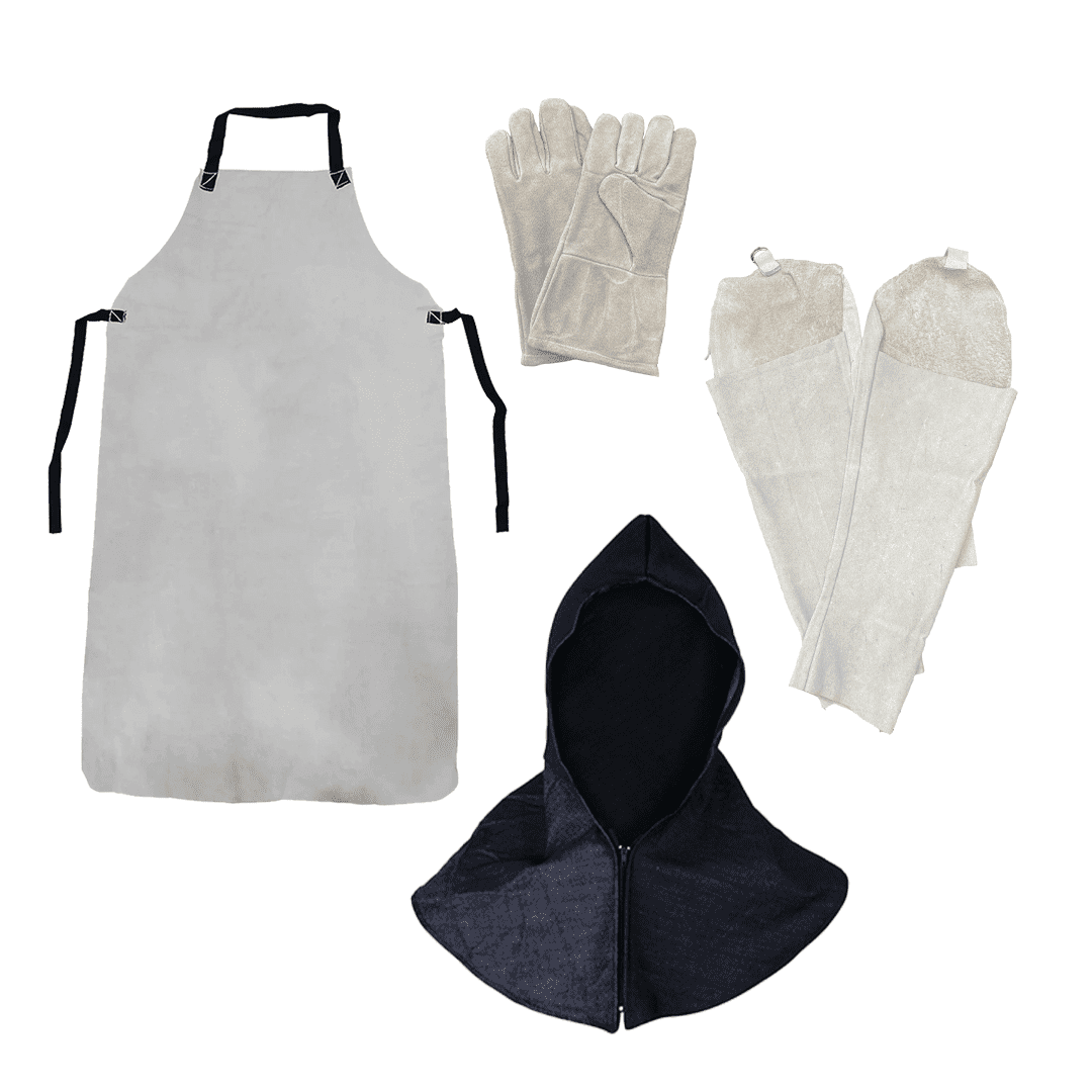 Kit De Seguridad Para Soldador Guantes Mangas Peto Y Capucha | Walmart ...