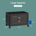 192QT Lockable Storage Bins with Lids - Stackable Storage Cabinet with ...