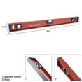 24 Inch I Beam Level, Aluminum With Magnetic Rubber End Caps For ...