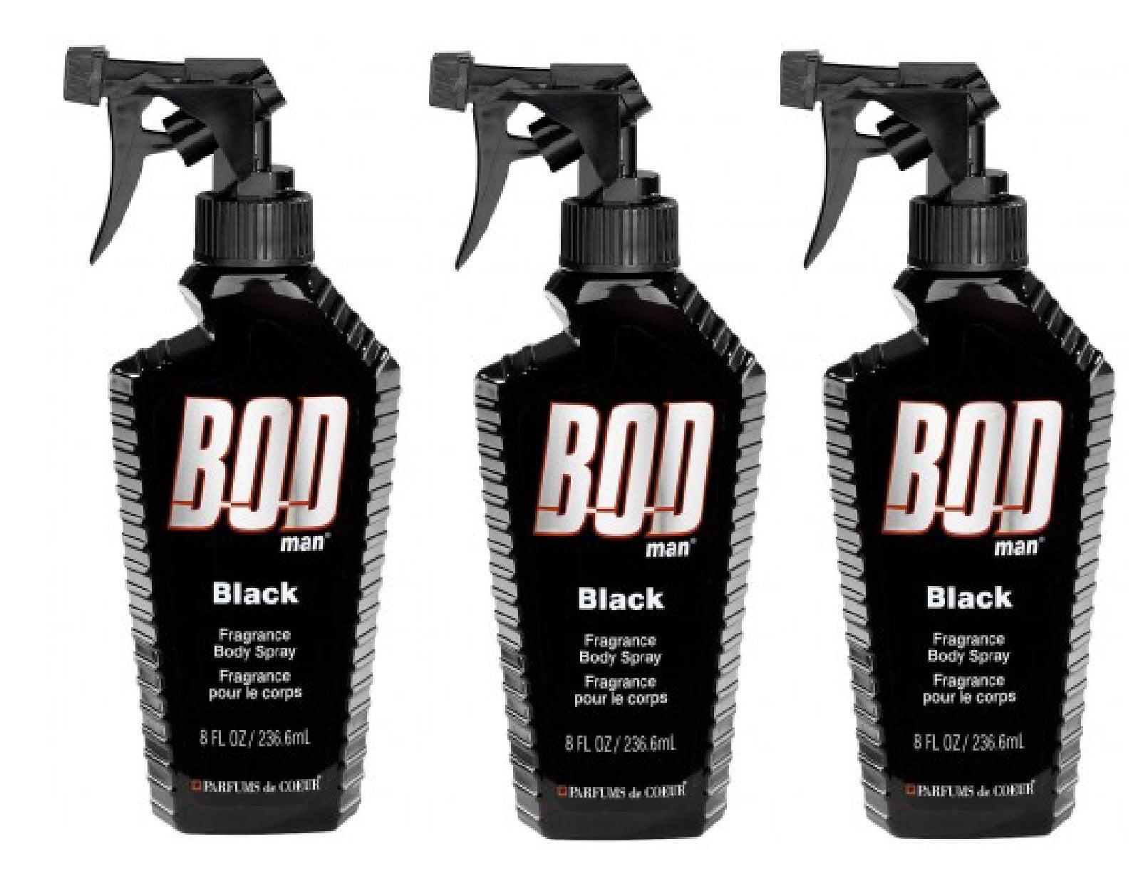 Bod Man - Mens Body Spray - Black - Pack of 3 | Walmart Canada