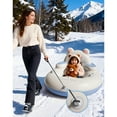 34 in Snow Tube Sled, Inflatable Winter Sledding Toy with Handles ...