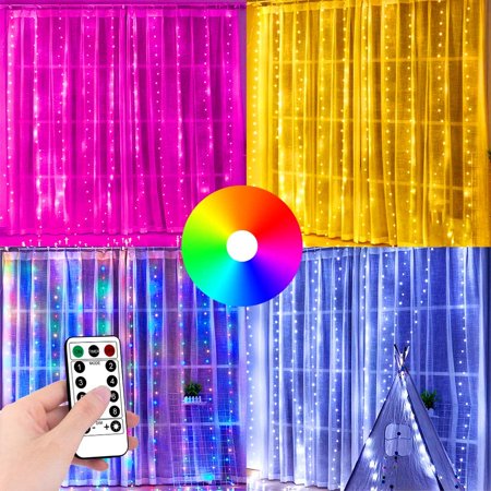 Curtain Lights,String Lights with Remote,LED Fairy String Lights for ...