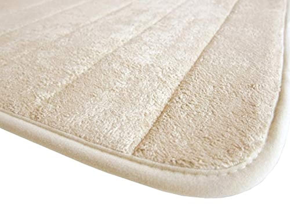 Ebuy4less Beige Color Microfiber Suede Non Slip Back Rug Bath Mat with ...