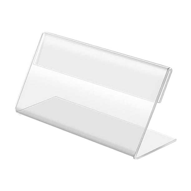 Guardoinrt 50pieces Clear Desktop Sign Labels Display Holder For Easy ...