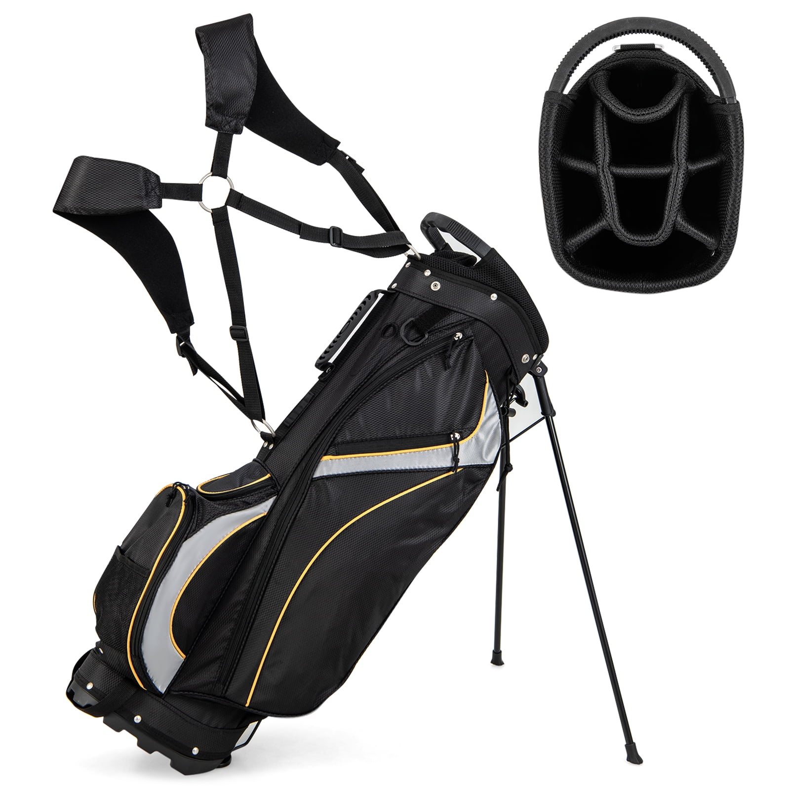 Click here for Costway 9 Golf Stand Bag Club 8 Way Divider Carry... prices