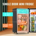 Tacool 3.2 Cu.ft Mini Fridge with Freezer, Single Door Small ...