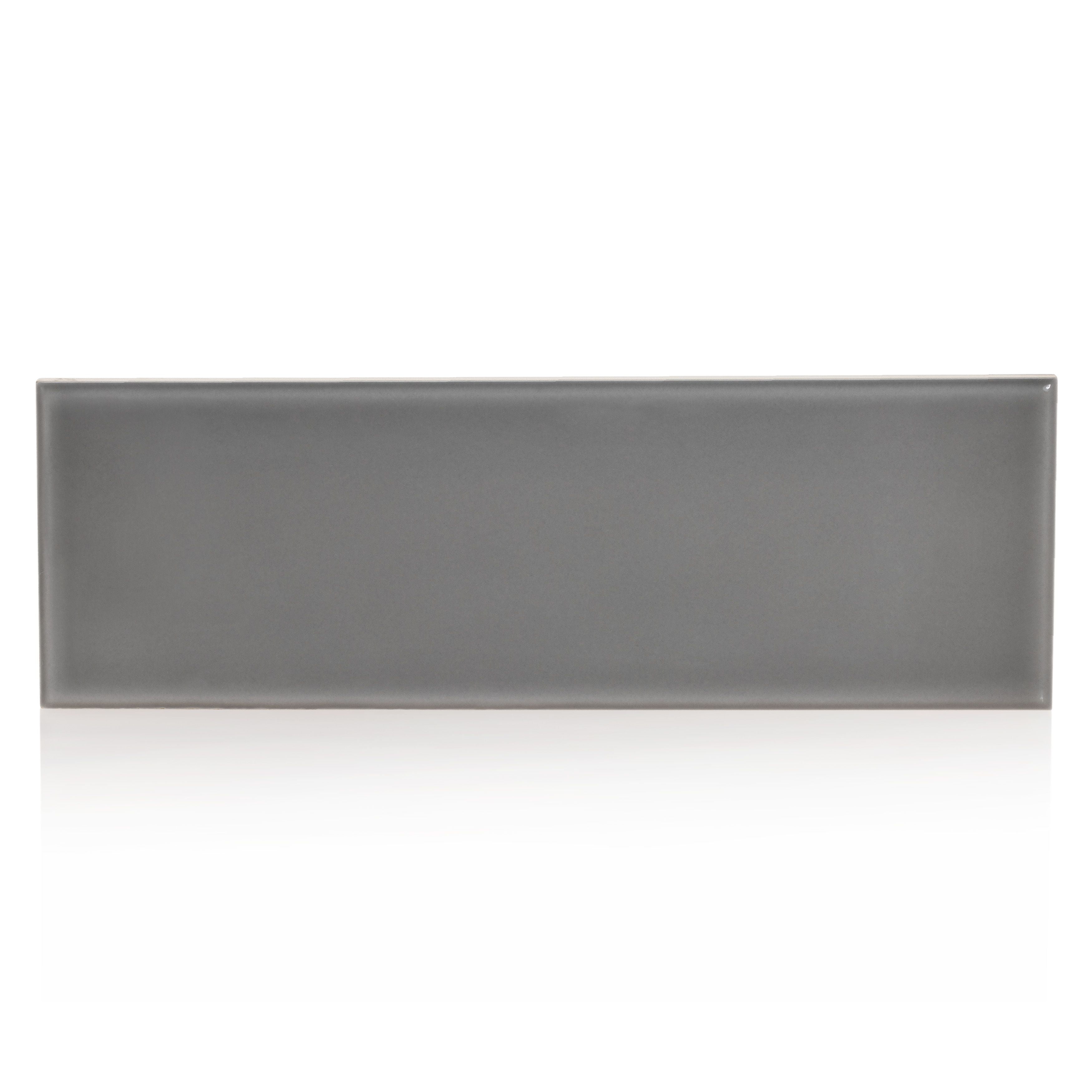 The Tile Project 3x9 Timeless Dark Gray Ceramic Wall Tile (7.43 Sq. ft ...