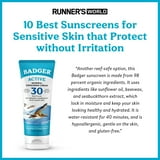 Badger Active Mineral Sunscreen Cream, SPF 30, 2.9 fl oz HSA/FSA ...