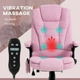 Homcom Executive Office Chair With 6 Point Vibrating Massage Lumbar Heat Support And Computer