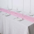 Efavormart 6FT Pink Premium Chiffon Table Runner for Party Dining ...