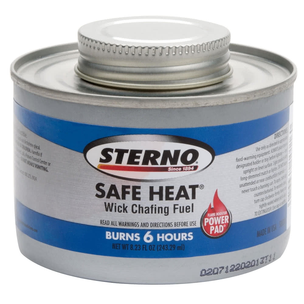Sterno Products 6 Hour Wick Chafing Dish Fuel Power Pad Canister | 24 ...