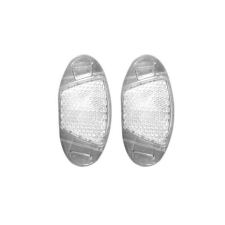 10 Pieces, White Wheel Reflector, Bicycle Reflectors, for Improving ...