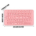 Set of 15 Silicone Alphabet Mold & Numbers for Chocolate Candy, Baking ...