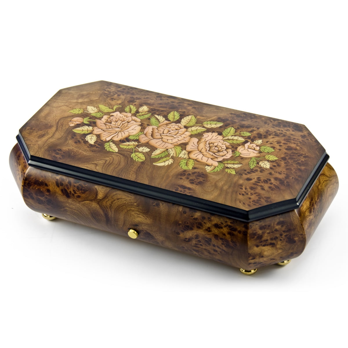 Gorgeous 50 Note Sankyo Pink Roses Inlay with Cut Corners Inlay Grand ...