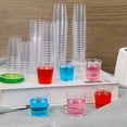 Shot Glasses, Clear Plastic Disposable Hard Cups, Mini Cups for Sauce ...