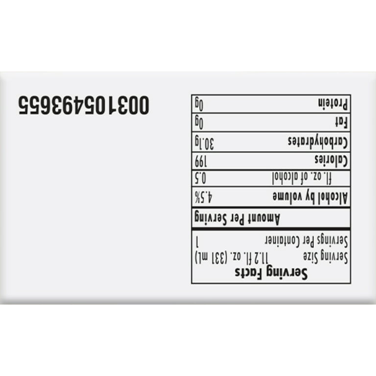 Smirnoff Ice Screwdriver Label