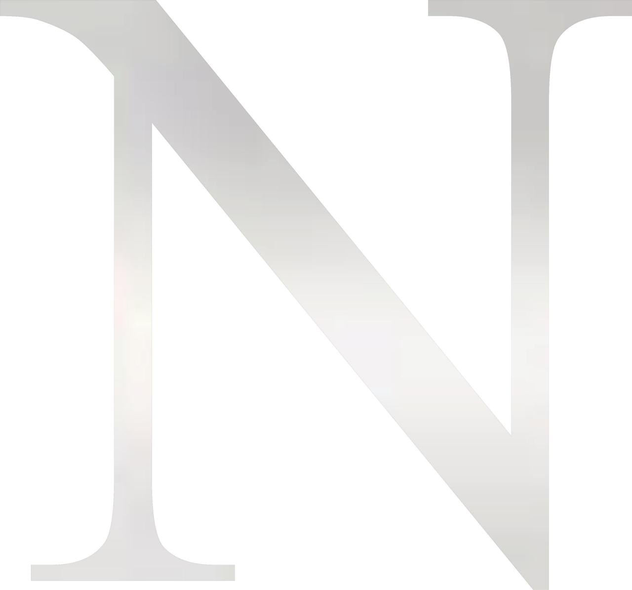 Acrylic Letter N Times, 2'' Tall Clear Acrylic Sign Letter, Choose Your ...