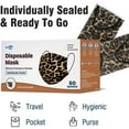 Disposable Face Masks 3-Ply Individually Wrapped , 50ct - Leopard ...