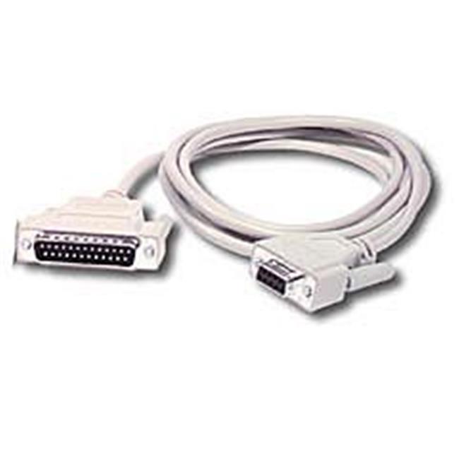 6ft DB9F to DB25M HP PLOTTER-LASERJET SERIAL CABLE - Walmart.com