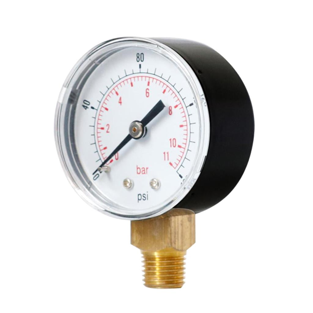 Air Oil Fuel Gas Water Pressure Test Manometer Male Thread 1 / 4BSPT ...