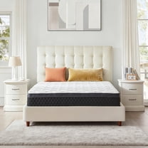 OPV King Mattress 14-inch Hybrid Mattress Medium-Firm Bed Mattress in a ...