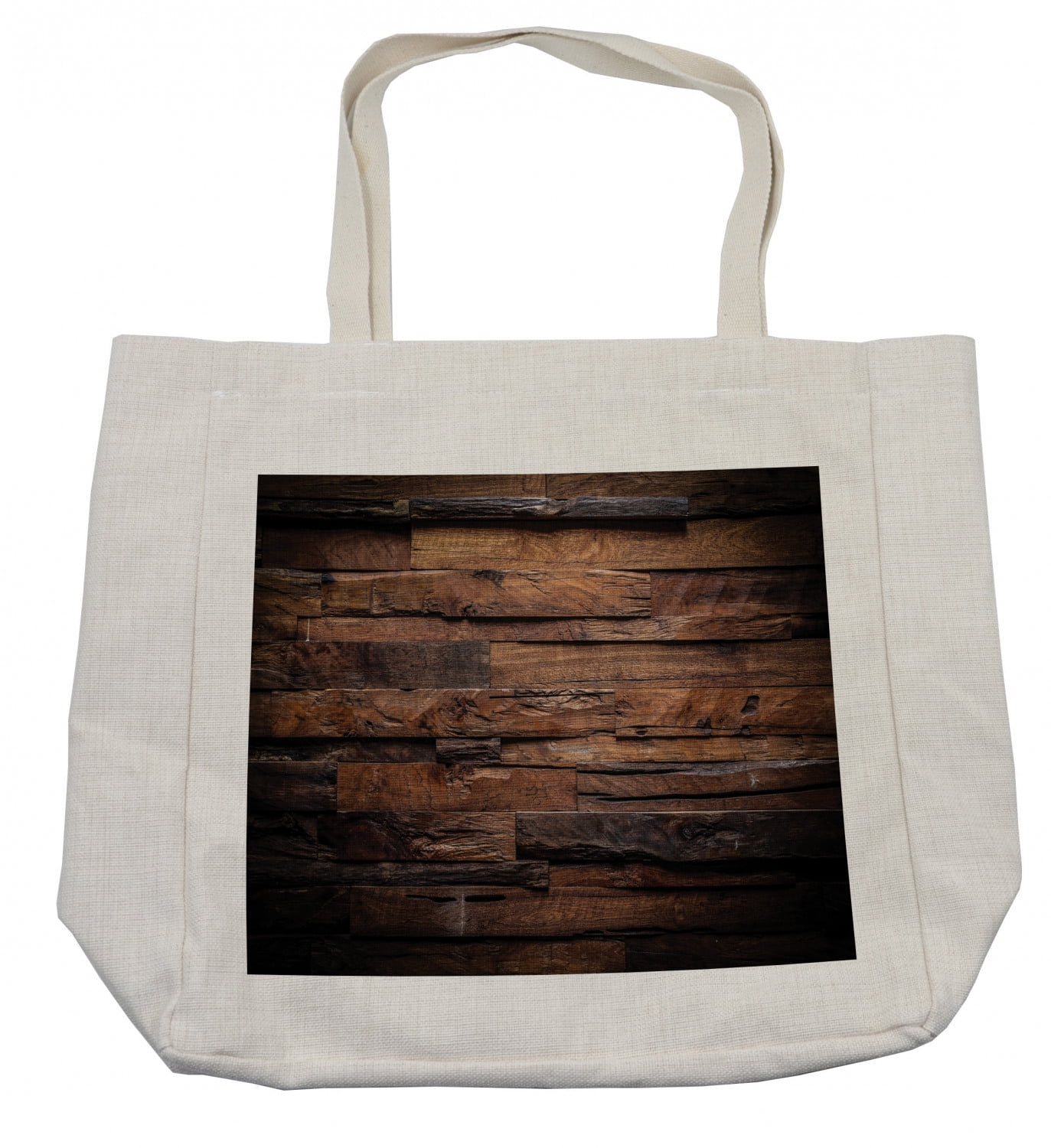 Chocolate Shopping Bag, Rough Dark Timber Texture Image Rustic Country ...