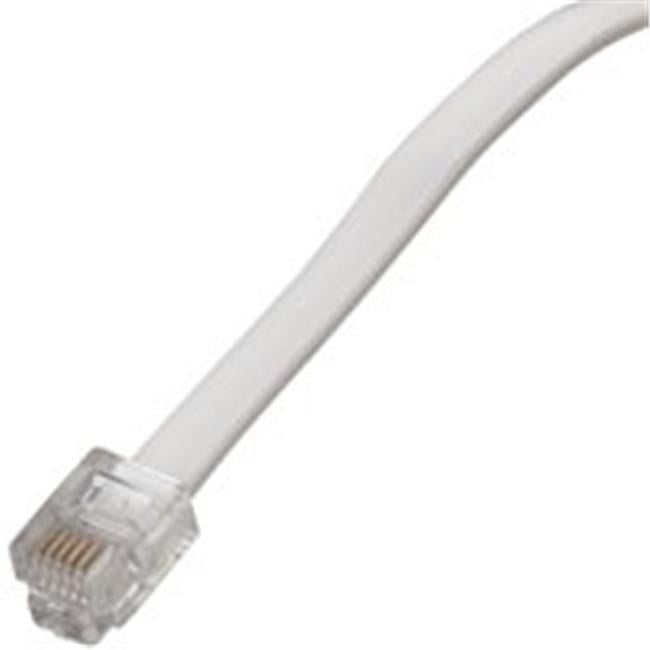 TL1012W Phone Line Cord 12 Ft. - White - Walmart.com