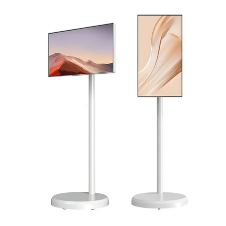 21.5 Inch Mobile Smart Display, 1080 x 1920 IPS Rotating Smart Screen ...