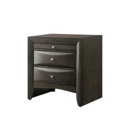 Coaster 200972-CO 2 Drawer Nightstand, Burnished Oak - Walmart.com