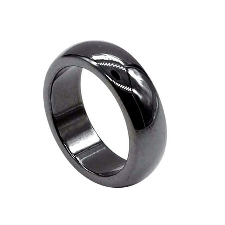 5 Pieces Rings Anxiety Balance Absorbs Negative Energy Lodestone Black ...