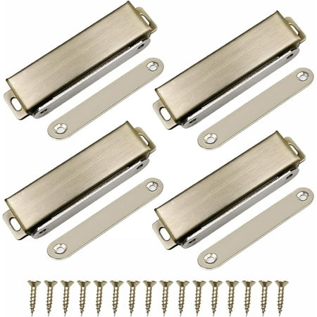 Magnetic Latches for Cabinets, Pack of 4 Magnetic Latch, 40kg Stainless ...