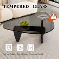 Modern Glass Coffee Table for Living Room, Mid Century Coffee Table ...