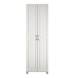 "Systembuild Evolution Kendall 24"" White Free Standing Utility Garage Storage Cabinet with ...