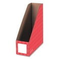 Extra-Wide Cardboard Magazine File, 4.25 x 11.38 x 12.88, Assorted, 6 ...