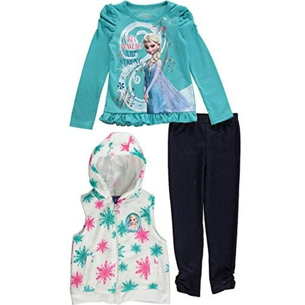 Disney Frozen - Frozen Toddler Girls 3 Piece Vest Legging Set (4t ...