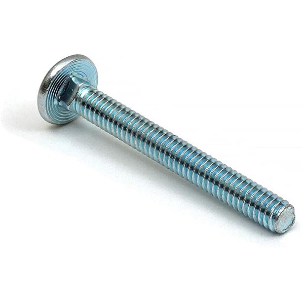 1/4 Inch 20 x 2 1/2 Inch Flathead Carriage Bolts ZP Full Thread (100 ...