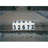 Curb-N-Sign® CURBZEE® Custom Address Number Stencil, 4 inch Numbers ...