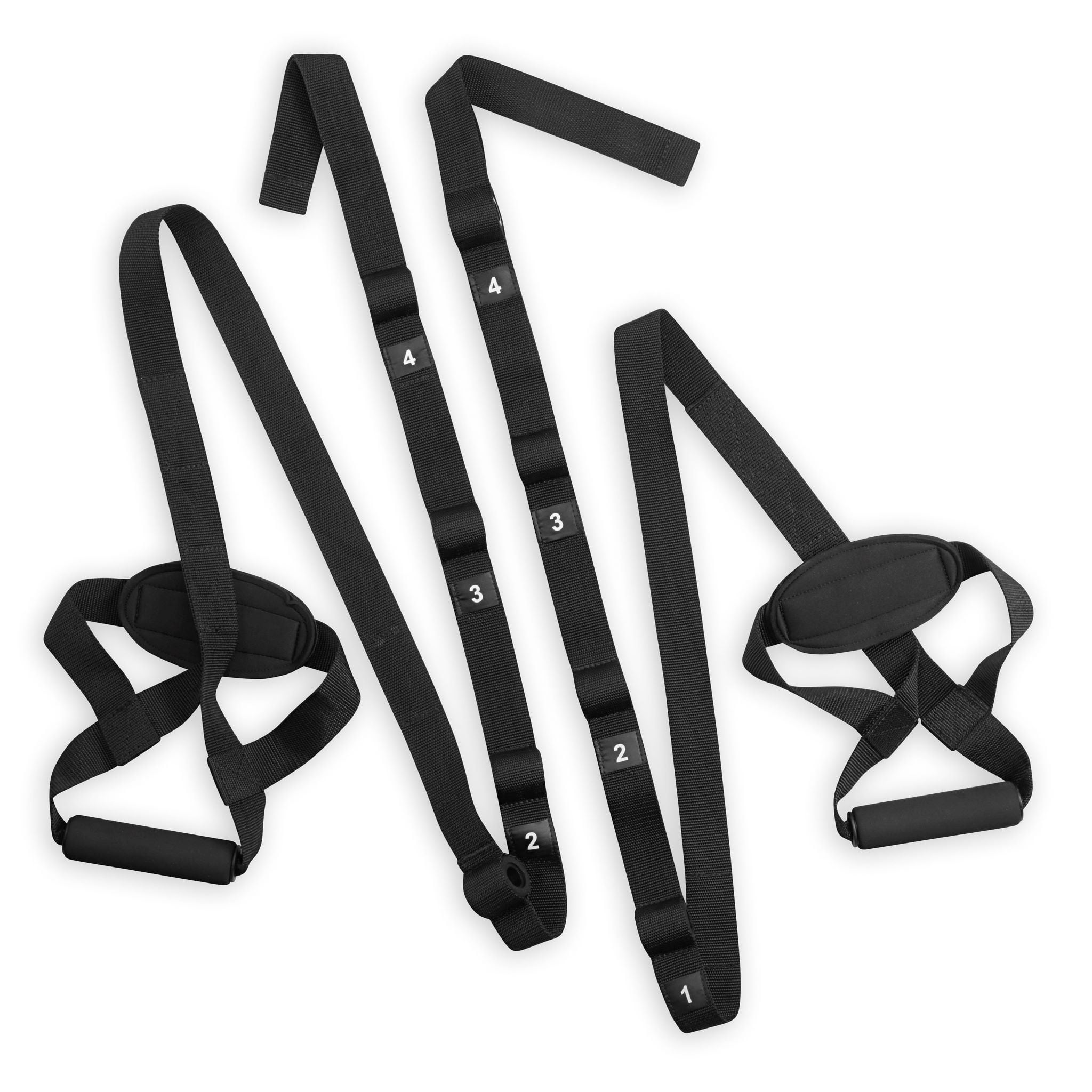 Athletic Works Suspension Trainer, Resistance Exercise Bands, Black ...