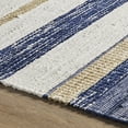 Better Homes & Gardens Navy, White & Tan Striped Accent Rug with ...