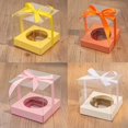 10pcs Mini Clear Plastic Gift Boxes with Ribbons - Assorted Colors for ...