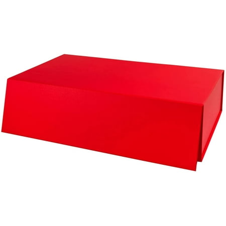 1 Pcs Red Gift Box with lids - Collapsible Gift Box with Magnetic ...