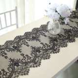 Efavormart 15"x117" Black Premium Lace Table Runner Vintage Classy ...